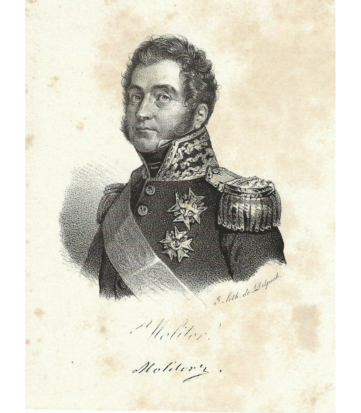 MOLITOR Gabriel, maréchal de France. Lettre autographe (G 3126)