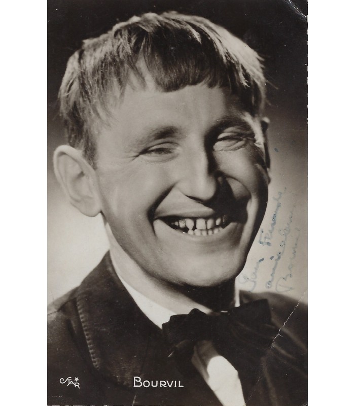 BOURVIL, comédien et chanteur. Photographie Signée (E10772)